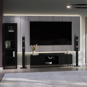TV stolek XL ROSARIA 1700 x 400 x 500, černý