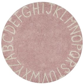 Lorena Canals bavlněný koberec abeceda - růžový ABC