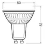 LED žárovka GU10 PAR16 LEDVANCE PARATHOM 6,9W (50W) neutrální bílá (4000K), reflektor 120°