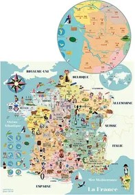 Vilac Magnetická mapa Francie / od 5 let