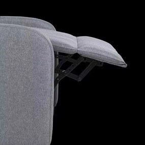 LuxuryForm DESIGN Televizní křeslo RUFO s polohováním - šedé