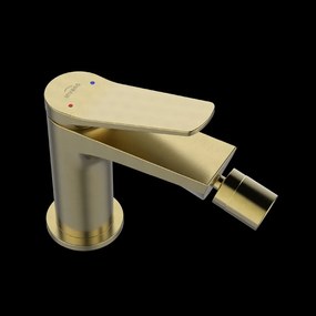 Invena Alonia, bidetová baterie h-128, zlatá matná, INV-BB-70-009-V