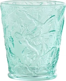 Azurová sklenička kolibřík Hummin Bird - Ø 9*10 cm / 250 ml