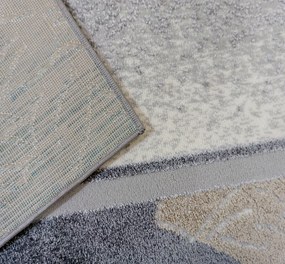 BE Koberec Siesta 1151 BEIGE GREY - šedý obdélníkový Rozměr: 50x80 cm