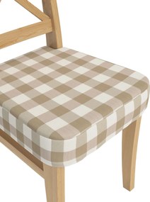 Sedák na židli IKEA Ingolf barva béžová látka vzorované