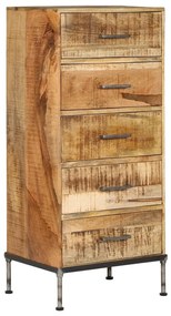Komoda se zásuvkami 45 x 35 x 106 cm masivní mangovníkové dřevo,  247806