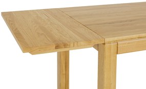 Drewmax ST302 120+2x45 cm dřevěný rozkládací jídelní stůl masiv dub