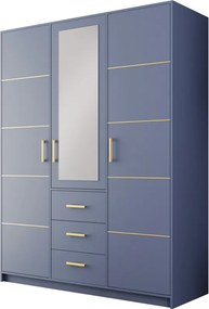STO Šatní skříň BALI II D3 147 cm Barva: Zelená