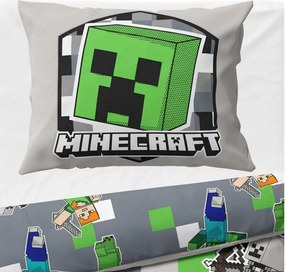 Carbotex Dětské povlečení Minecraft Objev svůj svět 140x200 + 70x90 cm