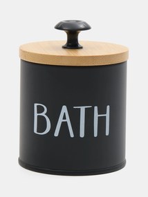 Sinsay - Úložná krabička s nápisem „Bath“ - černá