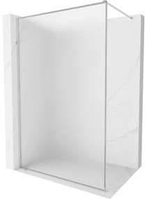 Mexen Kioto-F sprchová stěna Walk-in s rámem 70 x 202 cm, mat 8 mm, chrom - 800-070-104-01-30
