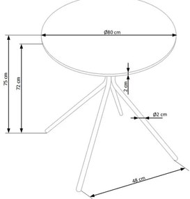 Jídelní stůl HOMORA černá