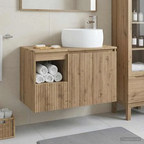 Sada koupelnového nábytku 2 ks Dub artisan Kompozitní dřevo 3404103