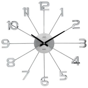 JVD Designové paprskovité kovové hodiny JVD HT072 s číslicemi