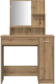 sada toaletního stolku dub artisan kompozitní dřevo 3329192