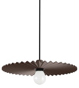 Linea Light CA022ADBEZZ Doge_P, moderní hnědé závěsné svítidlo, 1x22W E27, průměr 40cm