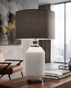 Stolní lampa Brighty 65 cm šedo-bílá