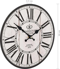 vidaXL Vintage nástěnné hodiny 30 cm [50626] Barva: Kytičkový