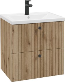 XXXLutz SKŘÍŇKA S UMYVADLEM, barvy dubu, barvy dubu, 61,5 cm MID.YOU - Online Only koupelnové skříňky - 000838005401