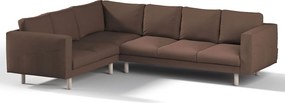 Potah na pohovku IKEA Norsborg rohová 5-místná barva hnědá látka pletený vzor