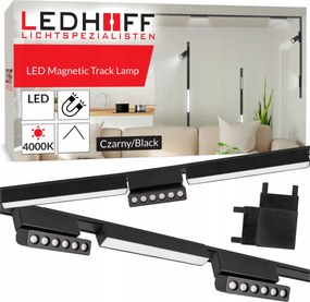 Magnetické kolejnicové osvětlení 2x Kolejnice 1m 6x Spot Led reflektorové svítidlo