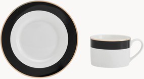 Sada šálků na čaj's podšálky Luxe, 2 díly