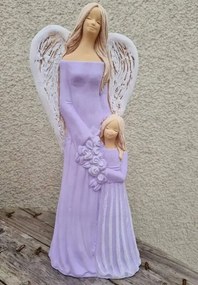 Andělka SÁRA s holčičkou, fialová