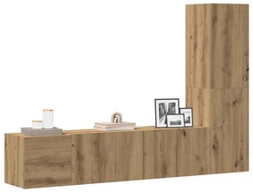Nástěnné TV skříňky 3 ks dub artisan kompozitní 3328962