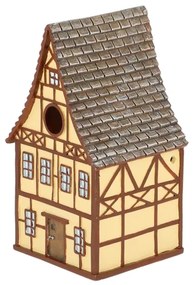 Ptačí budka FRAMING HOUSE žlutá 25cm