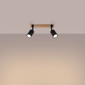 Sollux Lighting Stropní svítidlo FAGER 2 černé