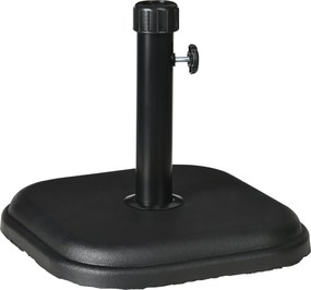 Základna slunečníku Outsunny, hmotnost 11 kg, cementová podstava pro slunečníky s průměrem 32-38 mm, pro terasu, patio, venkovní použití 36x36x31 cm Č