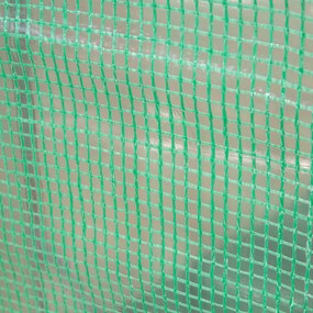 Fóliový skleník Outsunny Skleník na rajčata 300 x 100 x 200 cm se 4 okny a 2 dveřmi z PE plastu a oceli, ideální pro zahradu a zahradní centrum