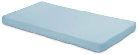 Sensillo Prostěradlo do postýlky Jersey DELUXE 120 x 60 cm Jednobarevná Barva: Modrá