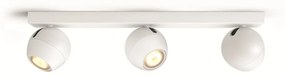 Hue White Ambiance Bodové svítidlo Philips Buckram GU10 50473/31/P7 bílé