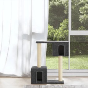 Škrabadlo pro kočky se sisalovými sloupky tmavě šedé 60 cm 171432