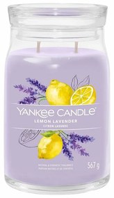 Yankee Candle vonná svíčka Signature ve skle velká Lemon Lavender, 567 g