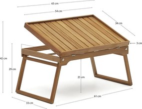 Dřevěný skládací servírovací podnos 34x65 cm Mani – Kave Home