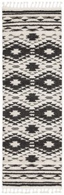 Černý koberec Lendl Black běhoun Rozměry: 80x240 cm