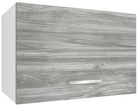 Kuchyňská skříňka Belini nad digestoř 60 cm šedý antracit Glamour Wood  TOR SGP60/2/WT/GW1/0/E