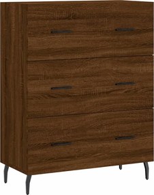 vidaXL Skříň highboard 69,5 x 34 x 180 cm kompozitní dřevo [3189404] Barva: kouřový dub