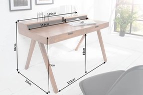 Psací stůl s úložným prostorem APIS Dekorhome 100x60x84 cm