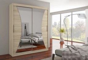 Posuvná skříň s zrcadlem CHARLOTTE 180