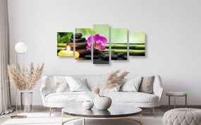 5-dílný obraz Feng Shui zátiší - 100x50 cm