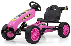 Dětská šlapací motokára Go-kart Milly Mally Rocket růžová Barva: Růžová