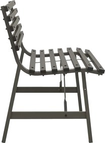 Zahradní lavička 110 cm ocel černá 317135