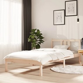 vidaXL Rám postele masivní dřevo 90 x 200 cm [814870] Barva: Přírodní
