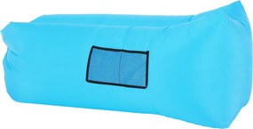 Nafukovací sedací vak/lazy bag, modrá, LEBAG
