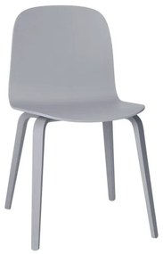 Muuto Židle Visu, wood base, grey