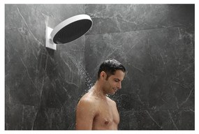 Hansgrohe Rainfinity - Horní sprcha 360 3jet s připojením na stěnu, kartáčovaný černý chrom 26234340