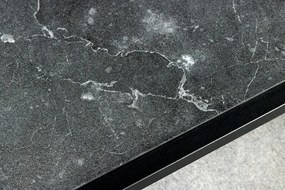 Designový regál Haines 120 cm vzor antracitový mramor